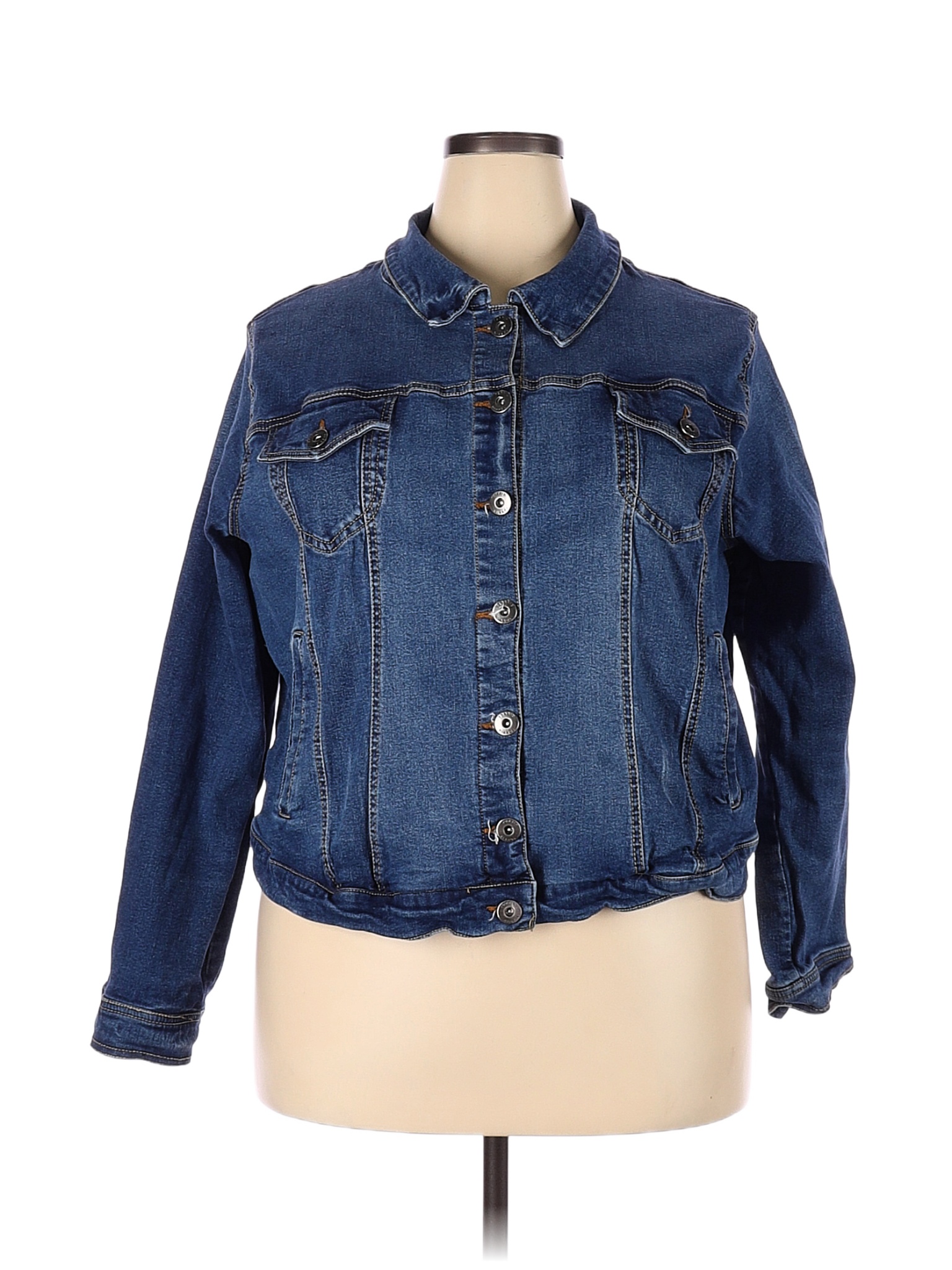 Torrid Colored Blue Denim Jacket Size 3X Plus (3) (Plus) - 69% off ...