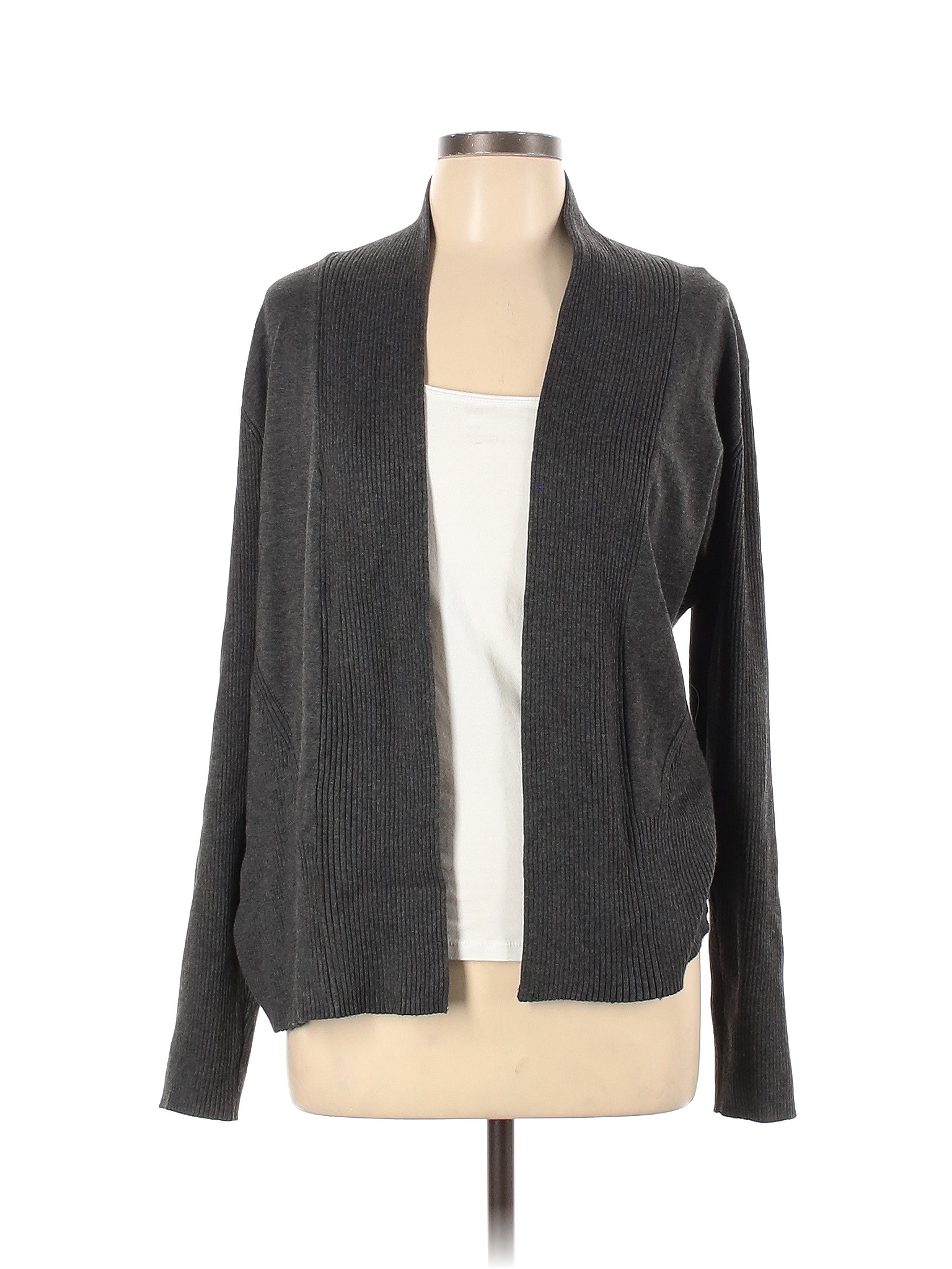 Premise Color Block Solid Gray Cardigan Size L 71 Off Thredup