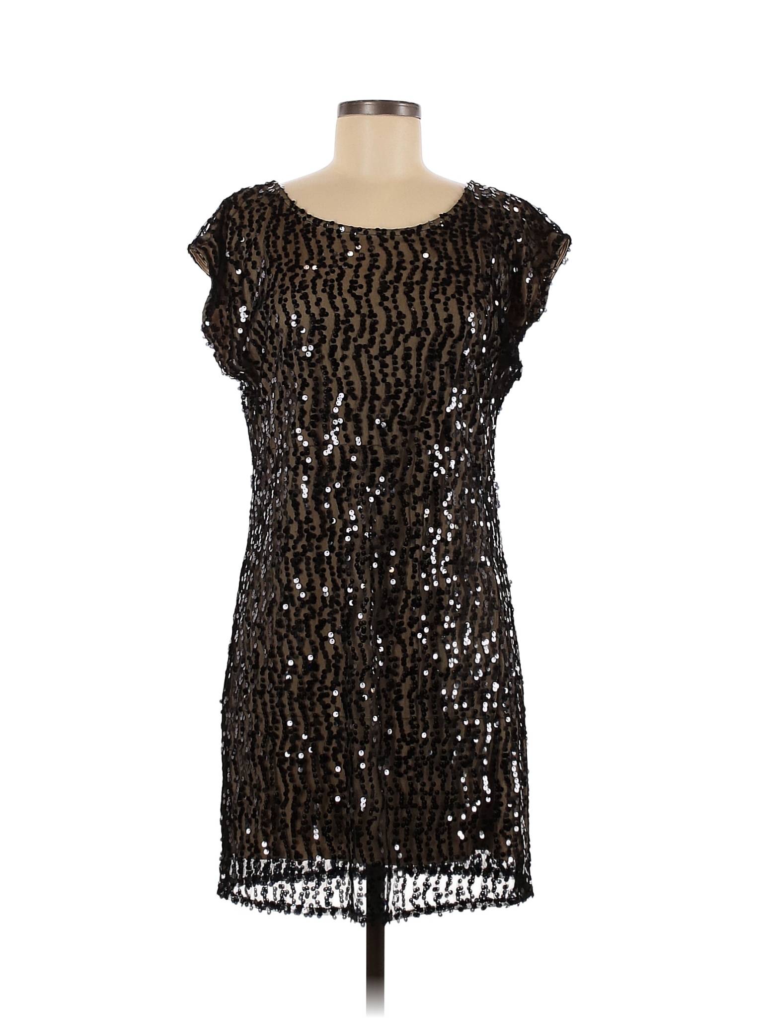 Laundry By Design 100 Polyester Solid Black Cocktail Dress Size M 79