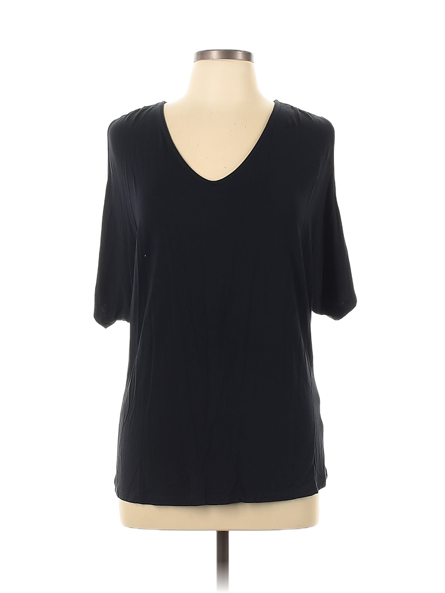 Venus Black Short Sleeve Top Size L - 36% off | thredUP