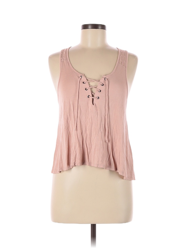 Chloe & Katie Colored Pink Sleeveless Top Size M - 60% off | ThredUp