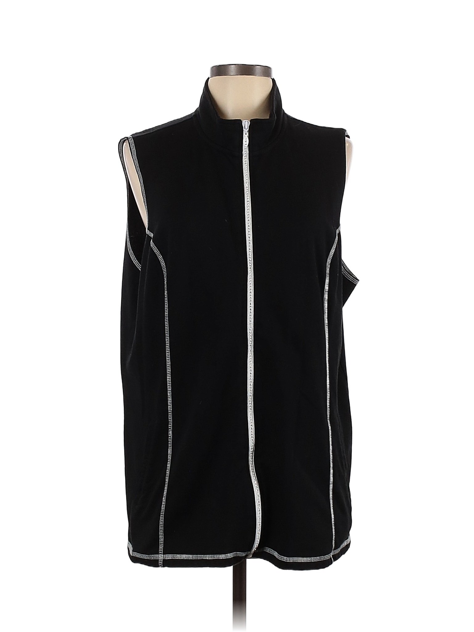 Quacker Factory Black Vest Size XL - 79% off | thredUP