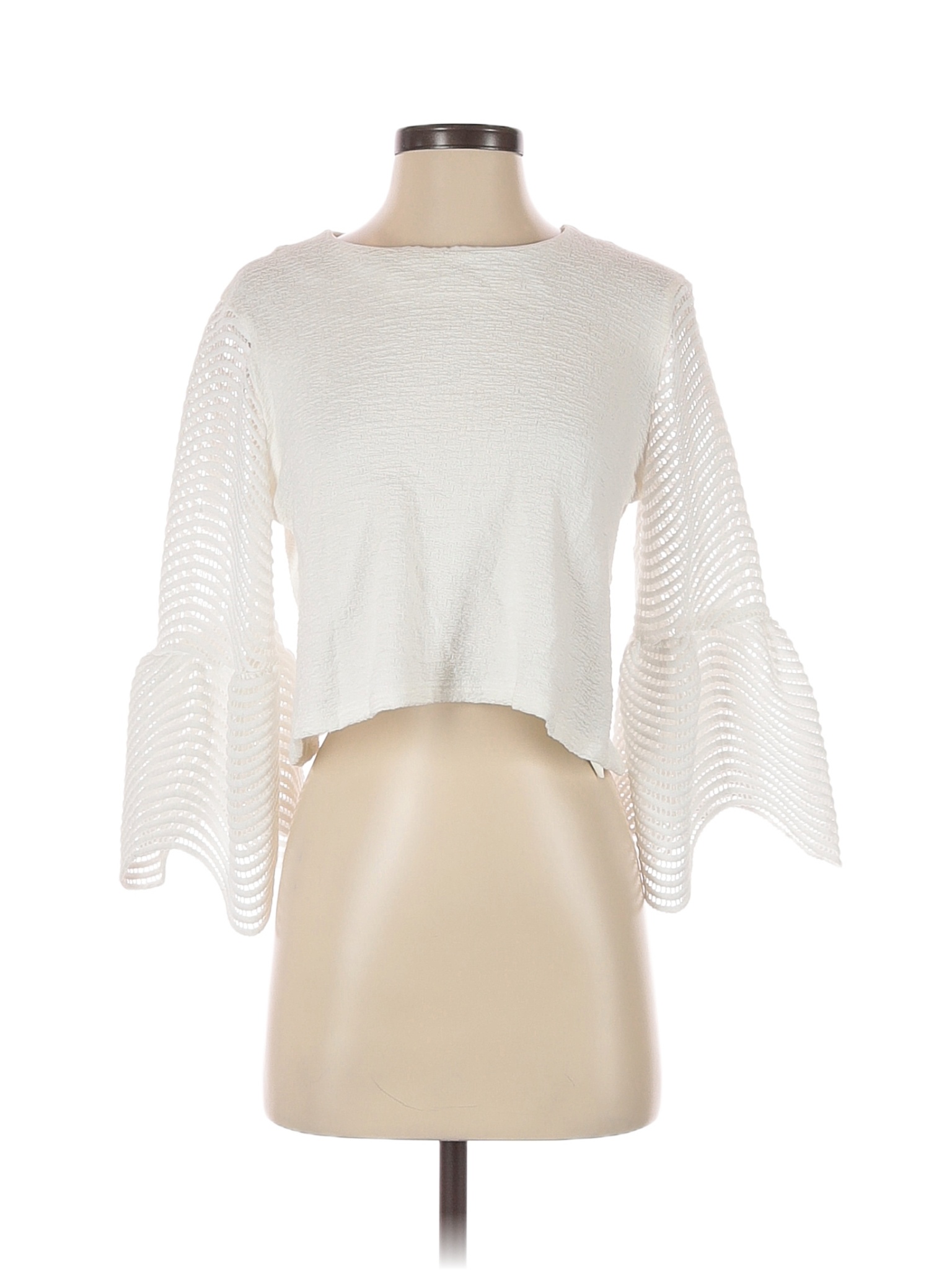 Endless Rose 100% Cotton White Long Sleeve Blouse Size S - 78% off ...