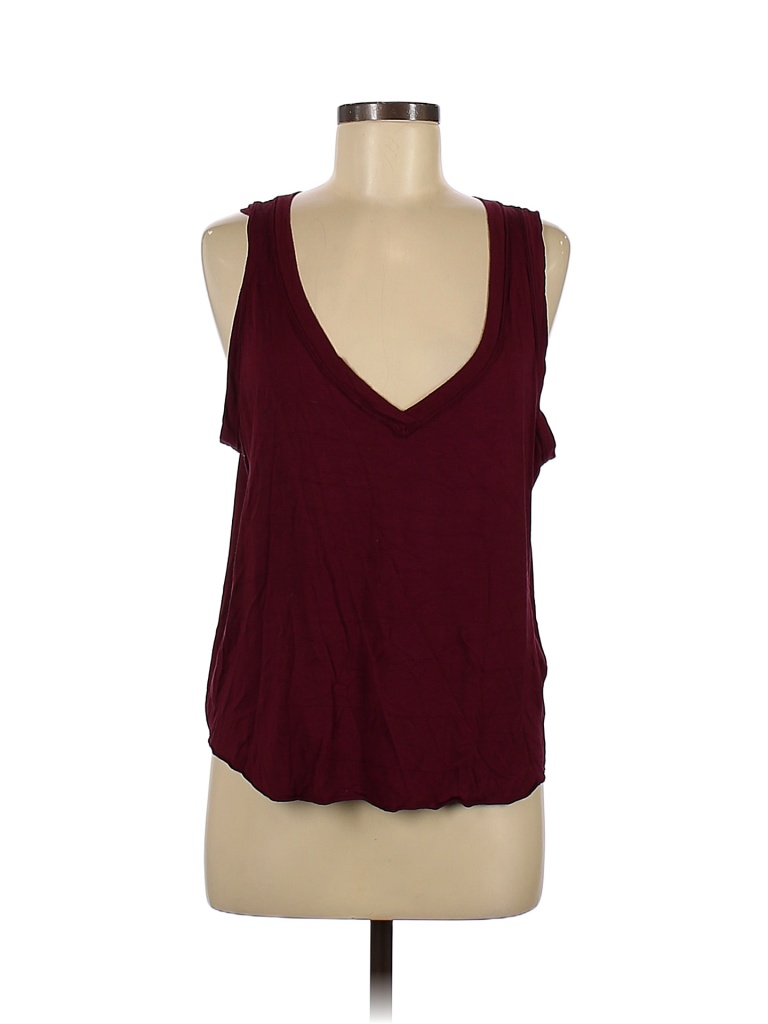 We the Free Solid Maroon Burgundy Tank Top Size M - 59% off | thredUP
