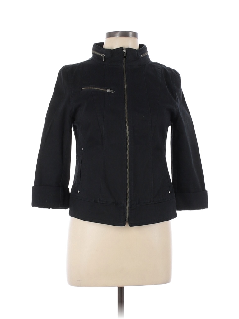 Express Solid Black Jacket Size 8 - 75% off | thredUP