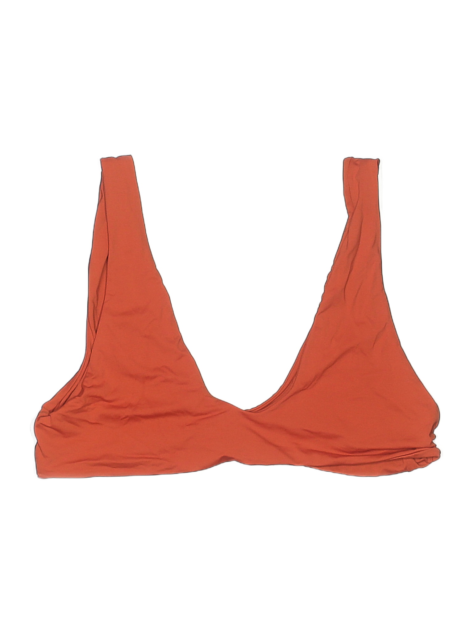 Toast Swim Solid Burnt Orange Orange Swimsuit Top Size L - 68% off ...