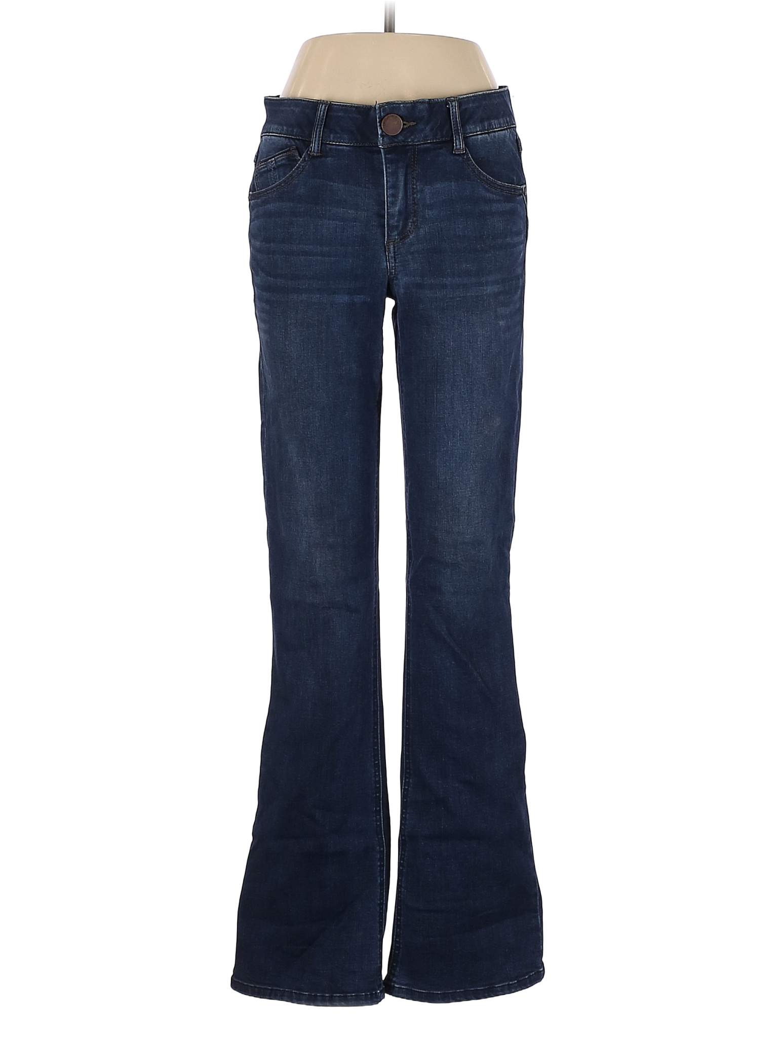 Democracy Solid Blue Jeans Size 4 - 67% off | thredUP