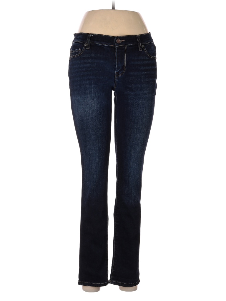 Soho JEANS NEW YORK & COMPANY Solid Blue Jeans Size 8 (Petite) - 75% ...