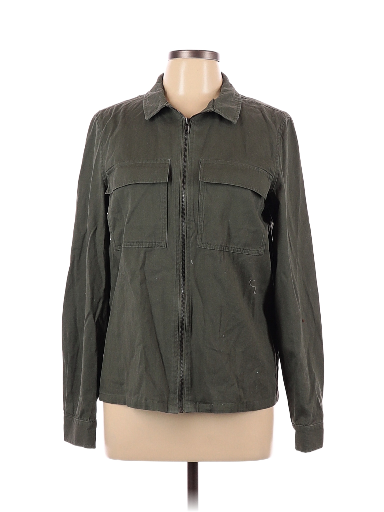 Assorted Brands 100% Cotton Solid Colored Green Jacket Size M - 65% off ...