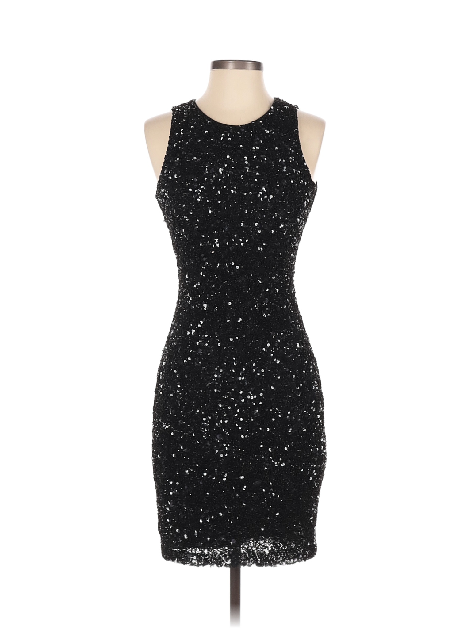 French Connection 100% Polymide Solid Black Cocktail Dress Size 4 - 75% ...