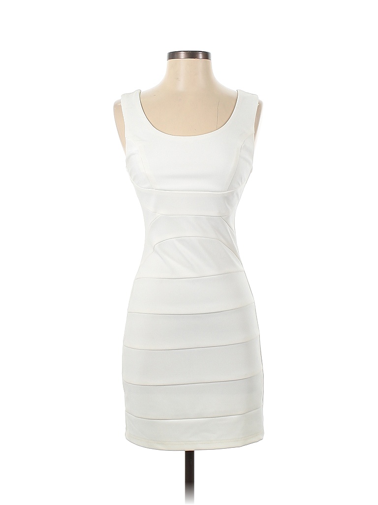 Ruby Rox Solid Colored Ivory Cocktail Dress Size S - 67% off | thredUP