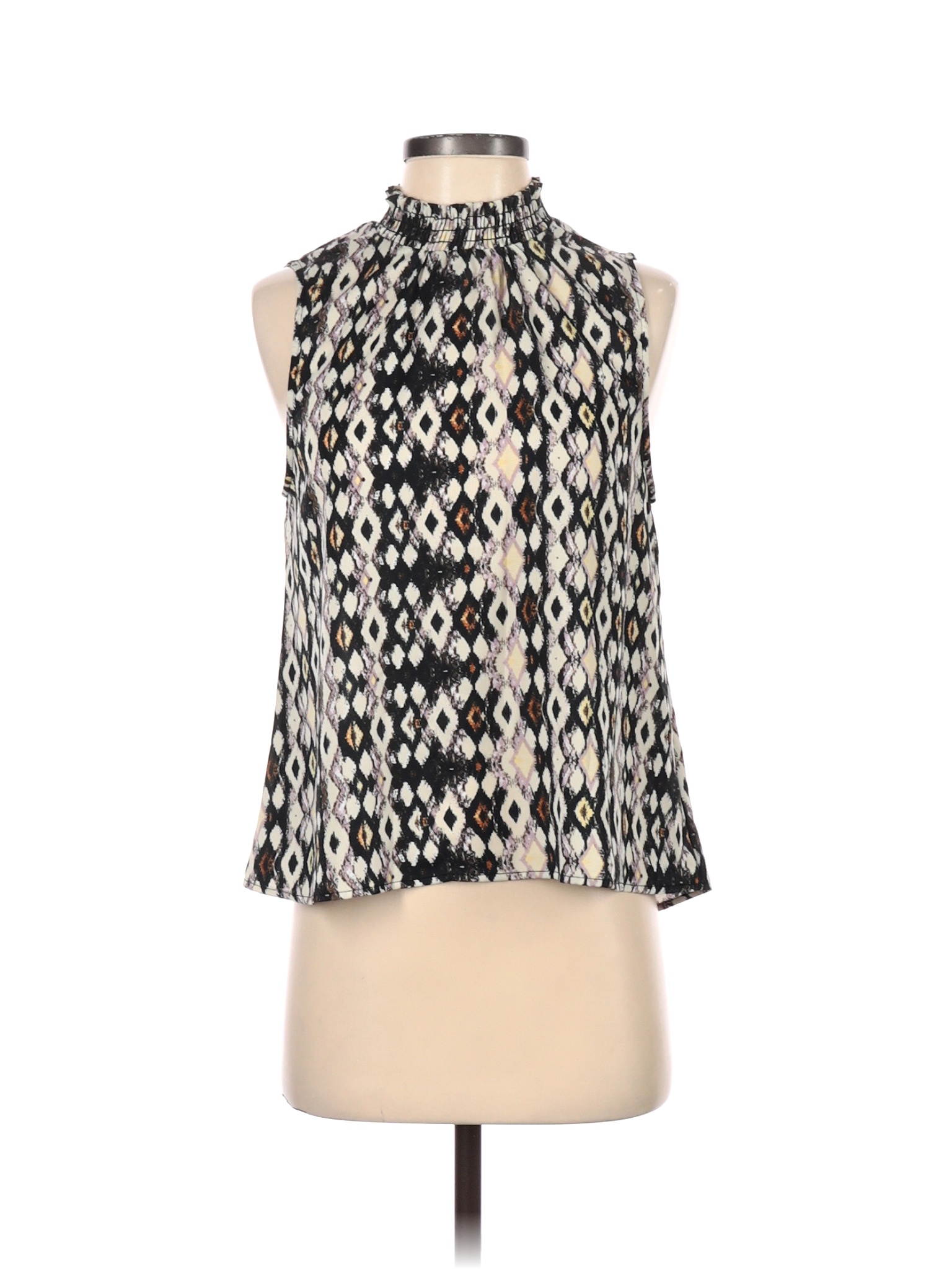 Roan + Ryan 100% Polyester Ivory Sleeveless Blouse Size XS - 77% off ...