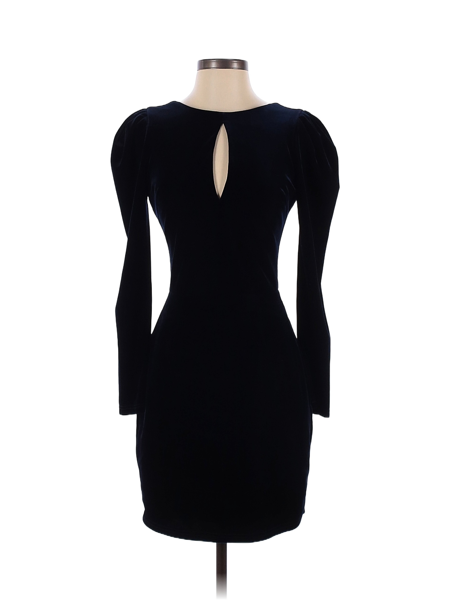 Adelyn Rae Solid Black Blue Velvet Stella Mini Dress Size XS - 79% off ...