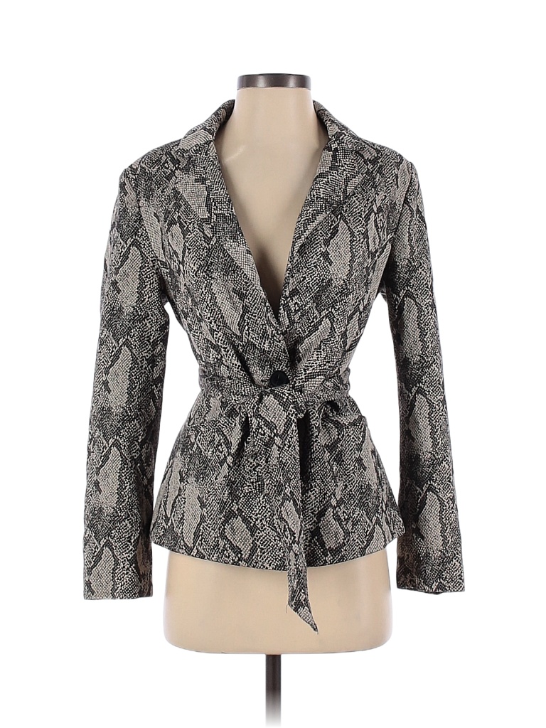 Rachel Roy Collection Paisley Gray Black Snake Print Blazer Size S - 59 ...
