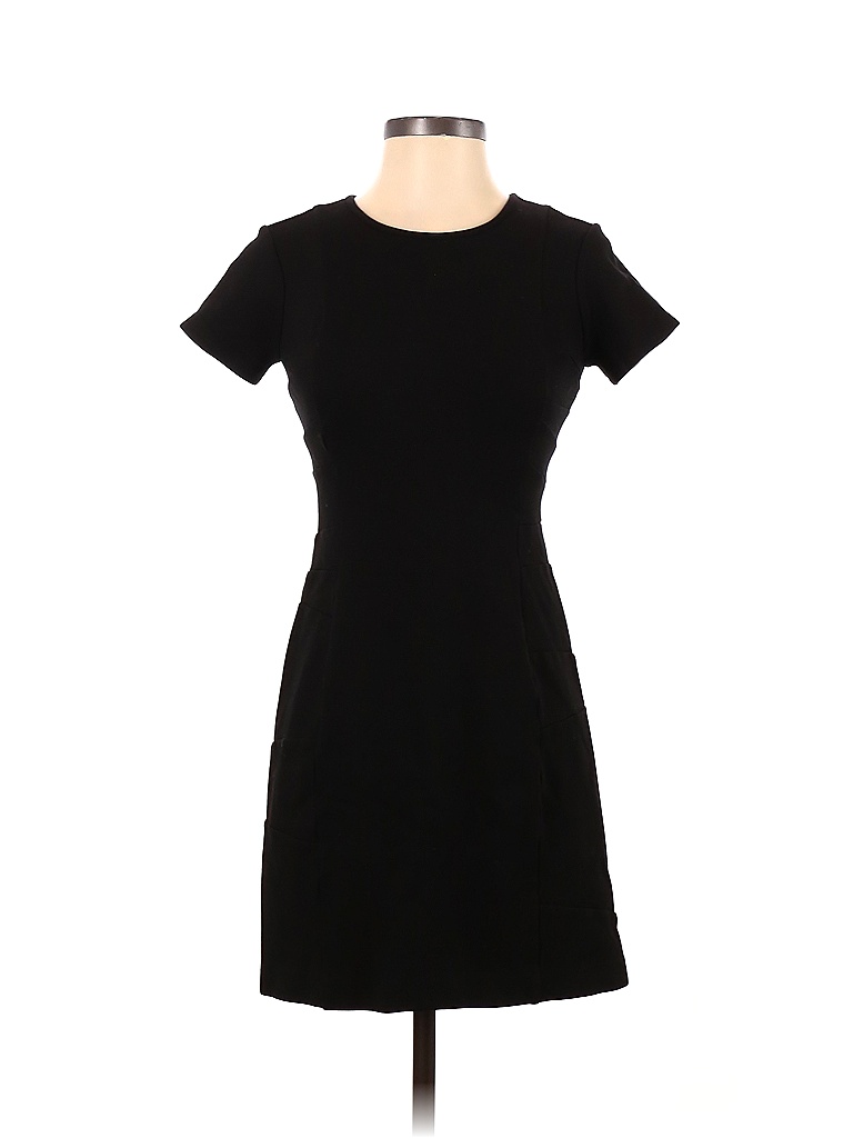 Ann Taylor Solid Black Casual Dress Size 2 (Petite) - 79% off | thredUP