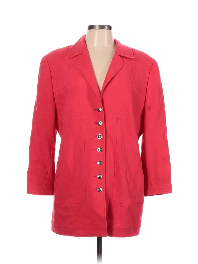 Escada Solid Red Jacket Size 44 (EU) - 88% off | thredUP