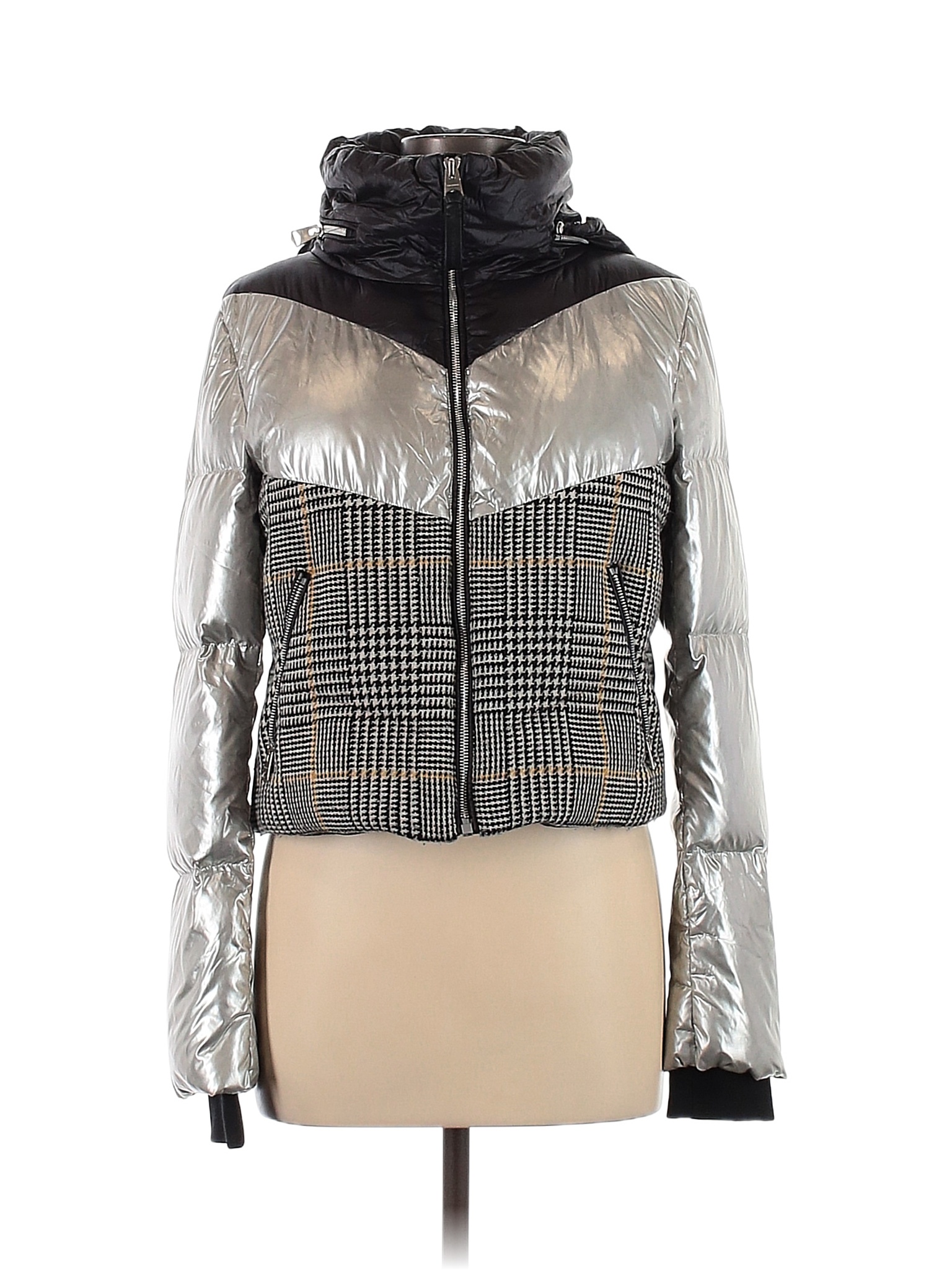 Mackage 100% Nylon Silver Jacket Size M - 72% off | thredUP