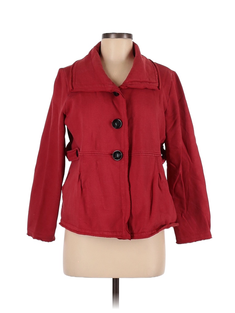 Nomadic Traders Solid Colored Red Jacket Size L - 62% off | thredUP