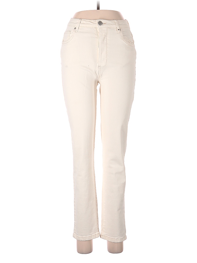 Cotton On Solid Colored Ivory Jeans Size 6 - 60% off | thredUP