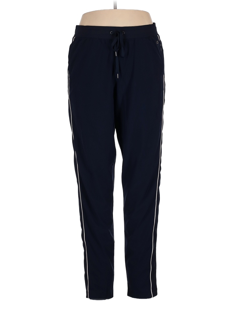 Gap Fit Color Block Solid Navy Black Track Pants Size L - 62% off | thredUP