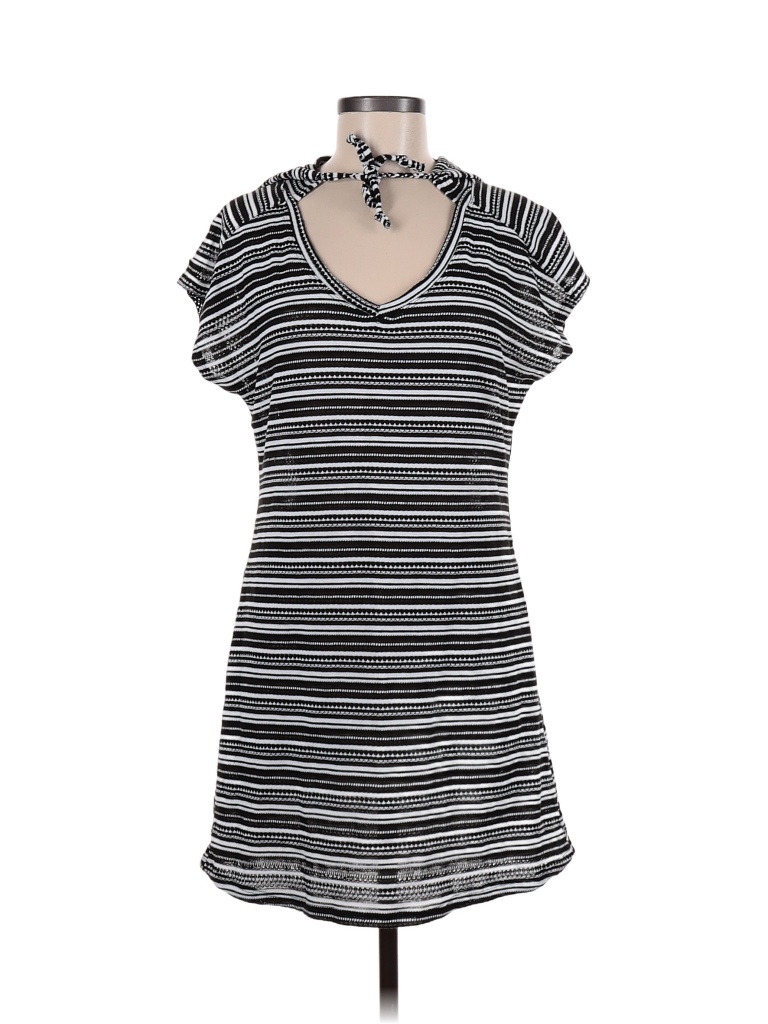 Balance Collection Stripes Multi Color Black Casual Dress Size M - 85% ...