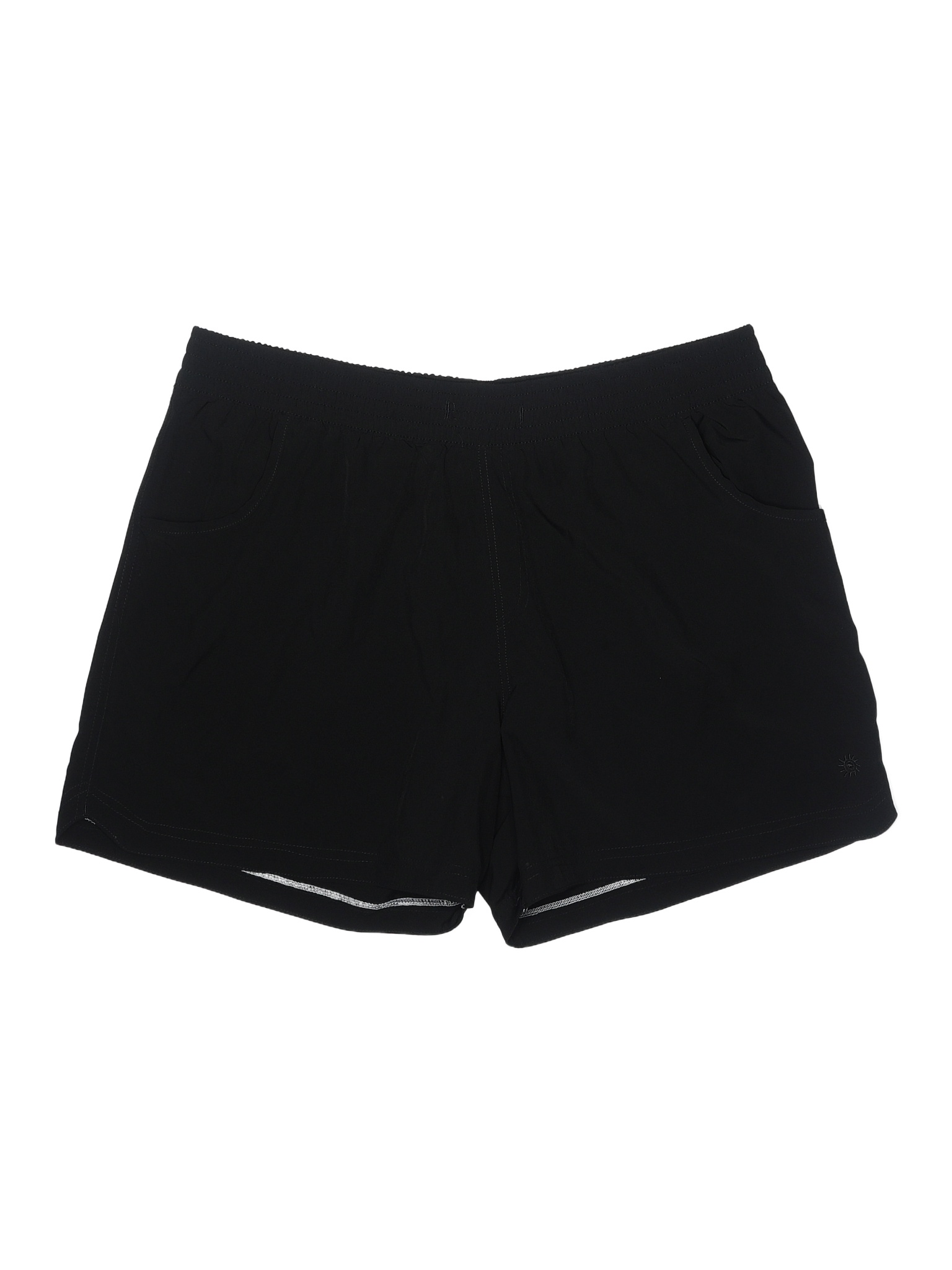 Raya Sun Solid Black Athletic Shorts Size 2X (Plus) - 31% off | thredUP