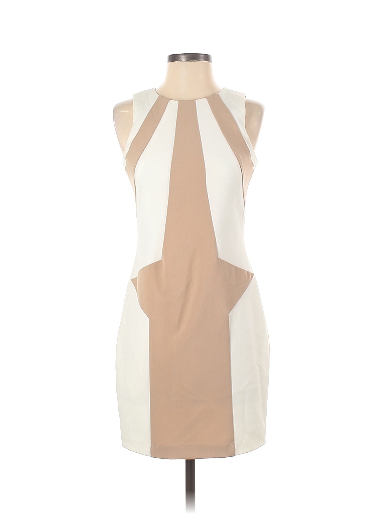 Ava & Aiden Color Block Solid White Casual Dress Size 2 - 84% off | thredUP