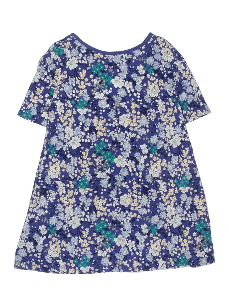 Old Navy 100 Cotton Floral Blue Dress Size 8 55 Off Thredup