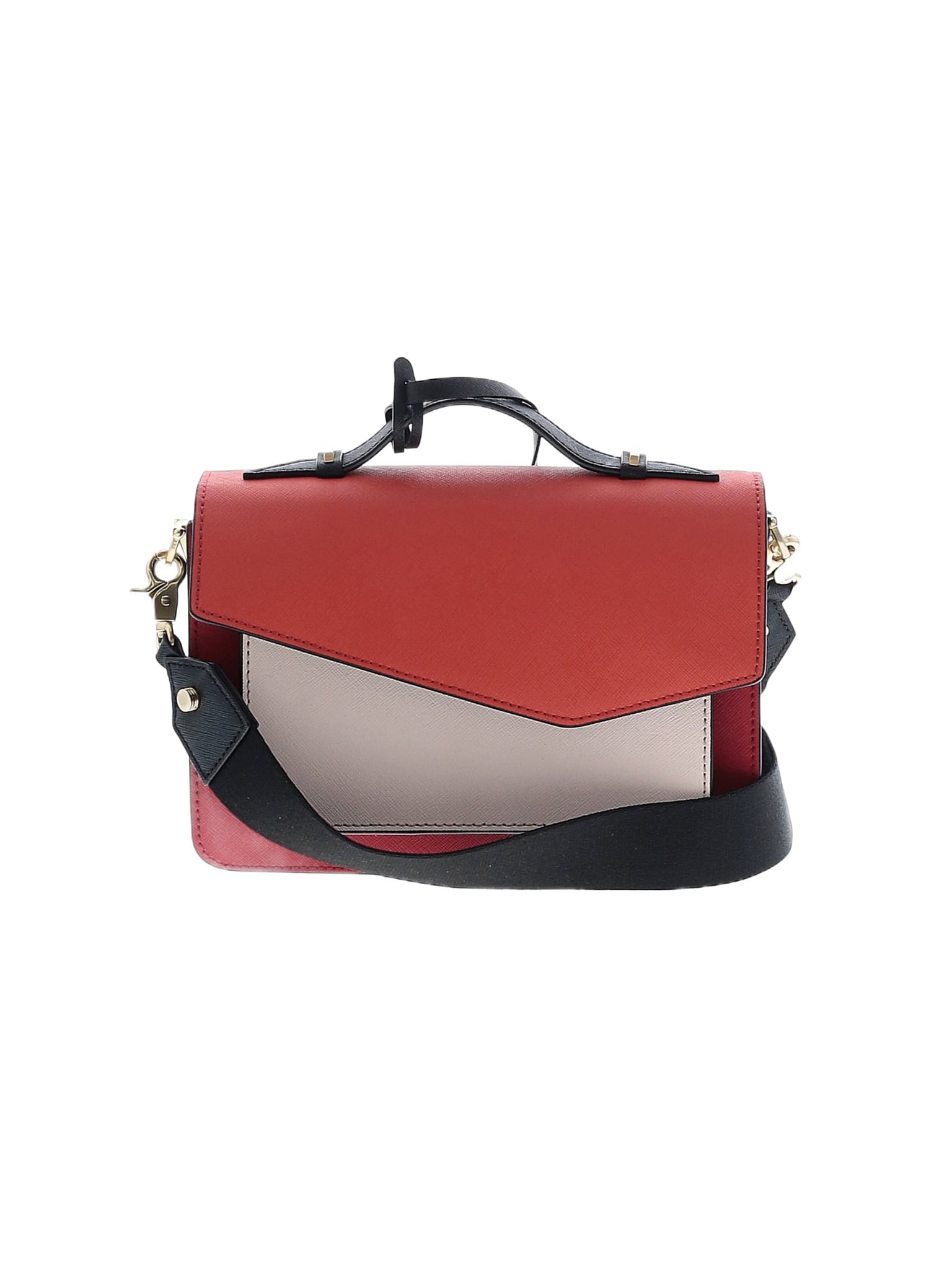 Botkier 100% Leather Color Block Ombre Multi Color Orange Leather ...