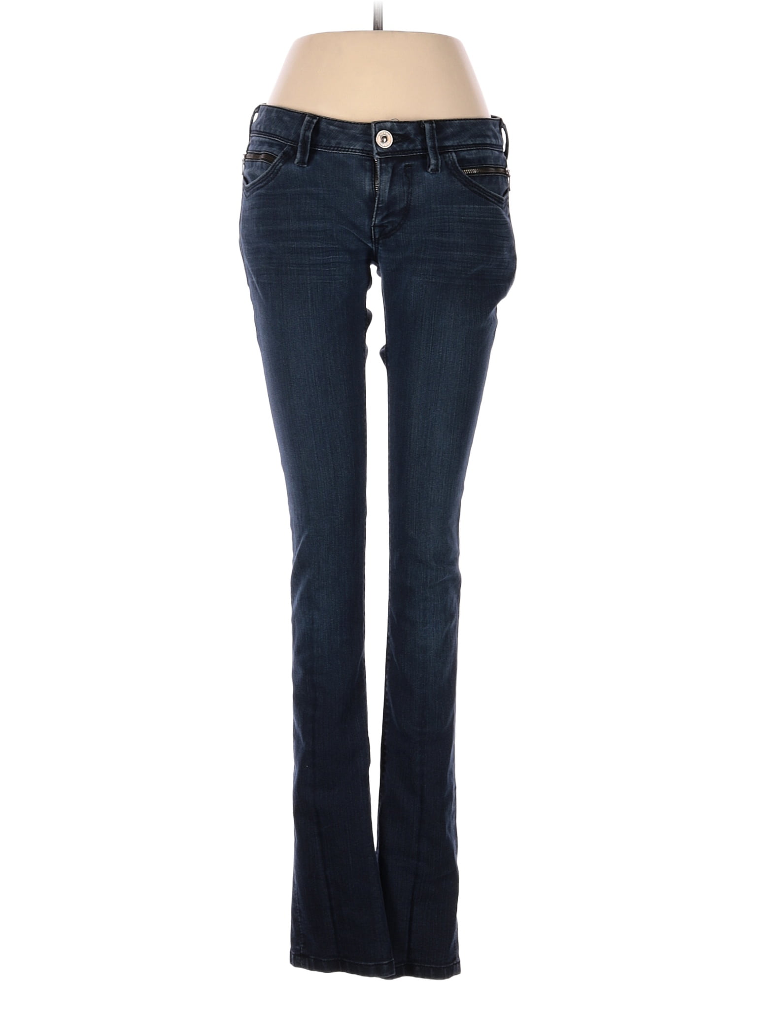 DL1961 Solid Blue Jeans 27 Waist - 85% off | ThredUp