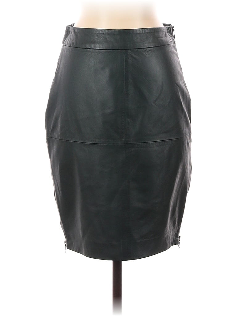 Trina Turk 100% Leather Black Green Leather Skirt Size 0 - 81% off ...