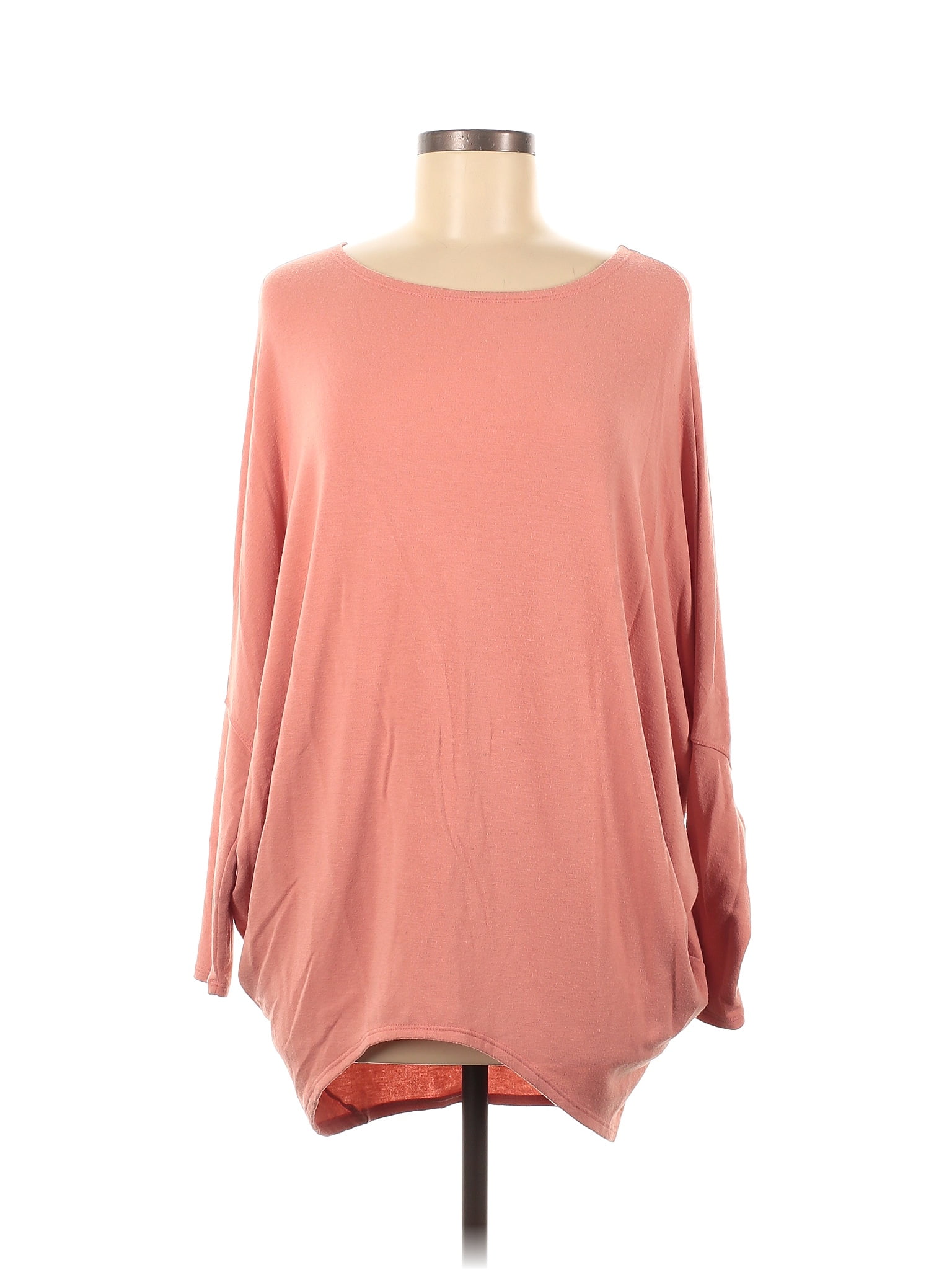 Story Solid Pink Short Sleeve Top Size M 47 Off Thredup