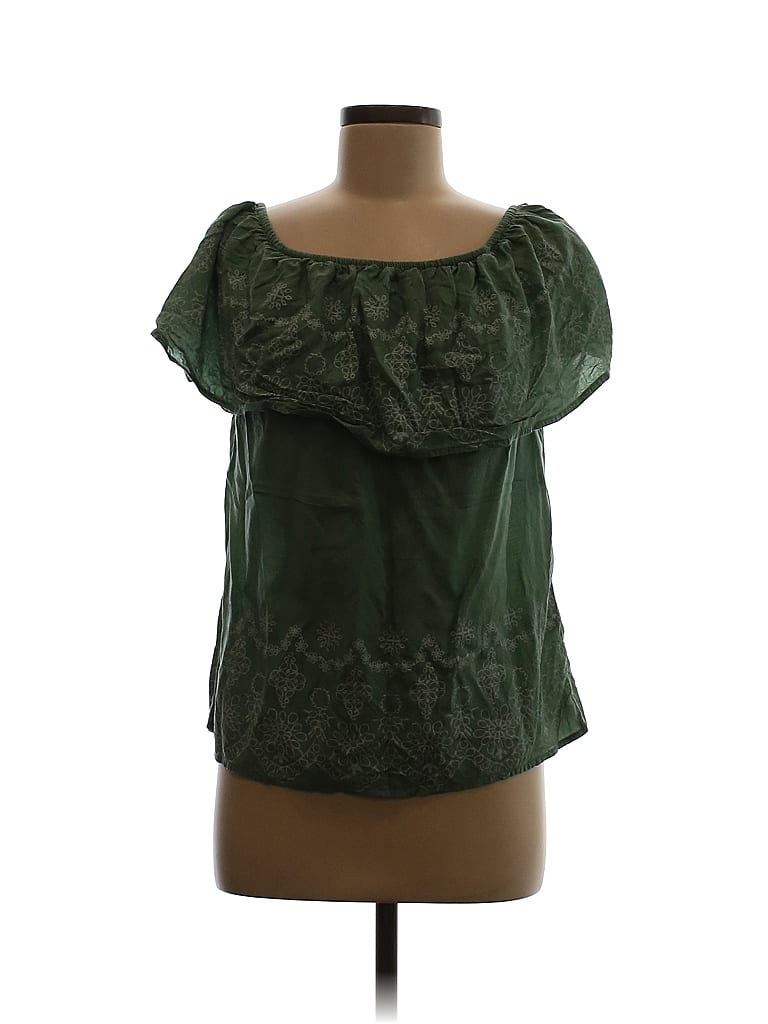 Soho 100% Cotton Green Short Sleeve Top Size M - 80% off | thredUP