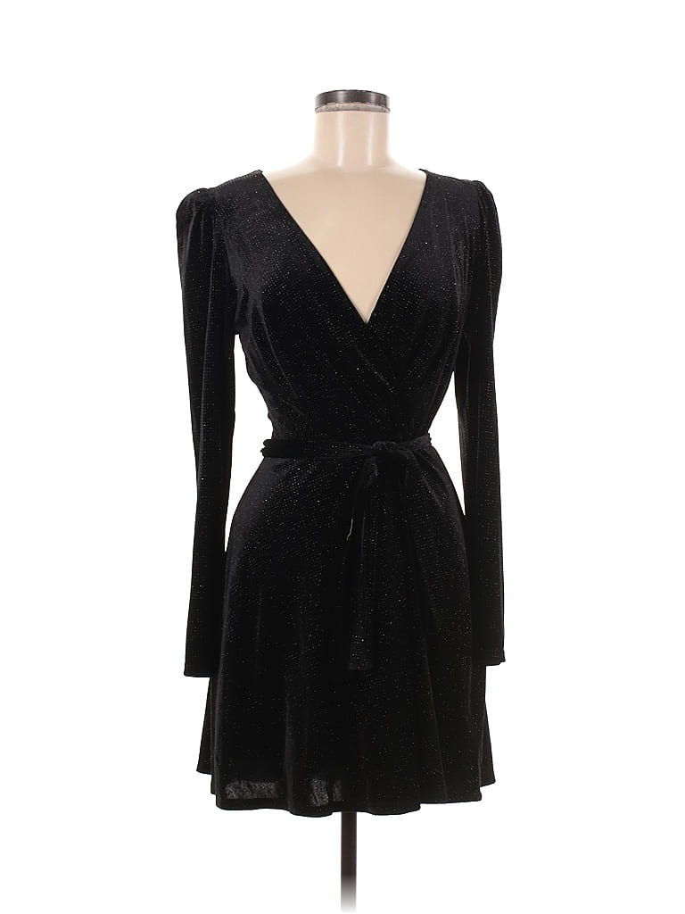 Aqua Solid Black Cocktail Dress Size M 75 Off Thredup