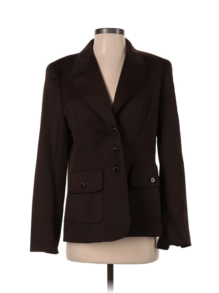 Escada Brown Wool Blazer Size 36 (EU) - 90% off | ThredUp