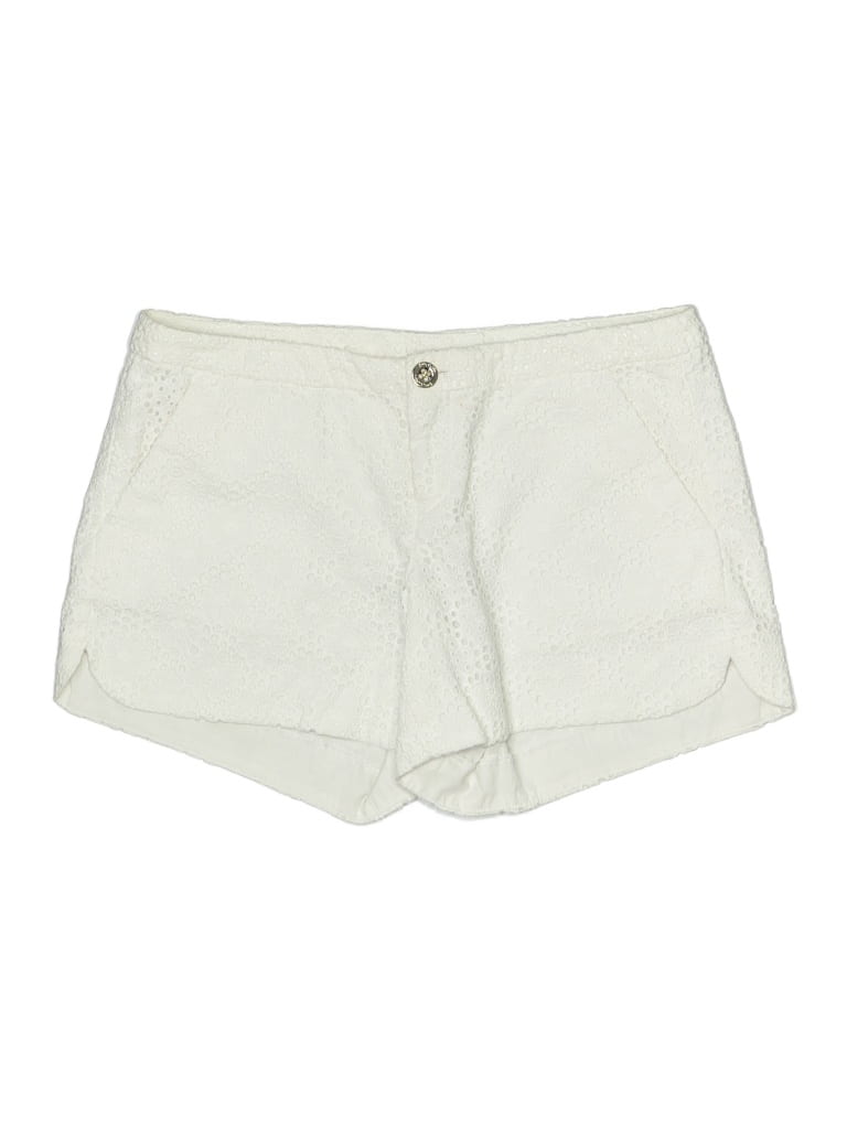Lilly Pulitzer 100% Cotton White Shorts Size 0 - 68% off | thredUP