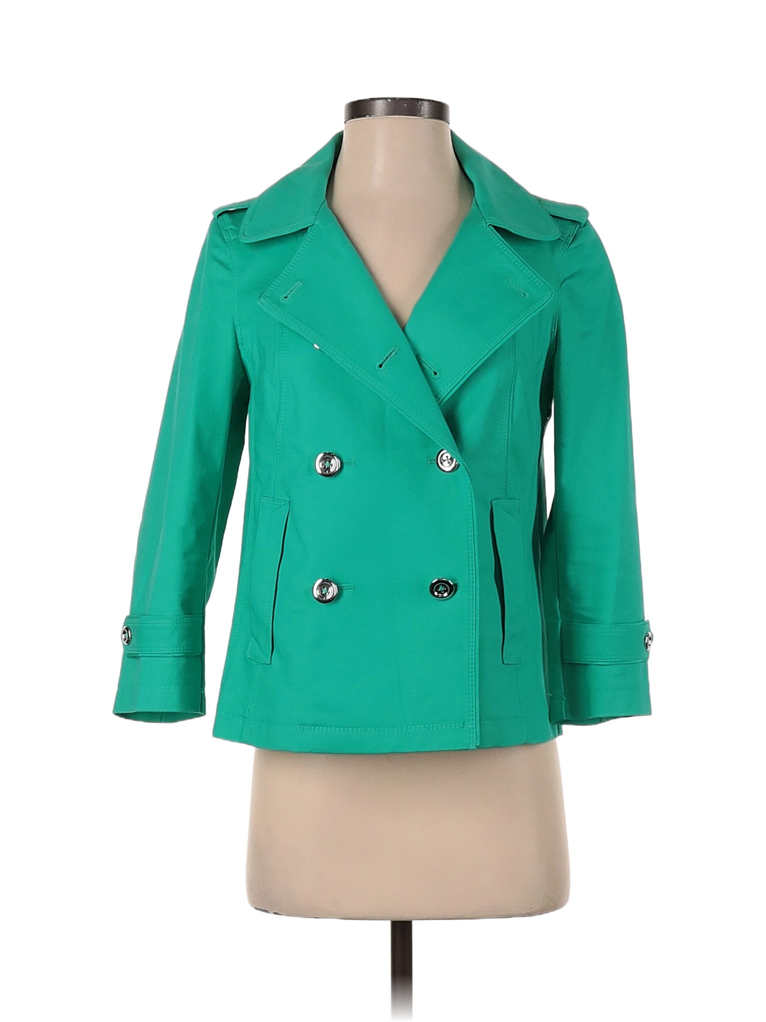White House Black Market Solid Green Jacket Size 2 - 79% off | ThredUp