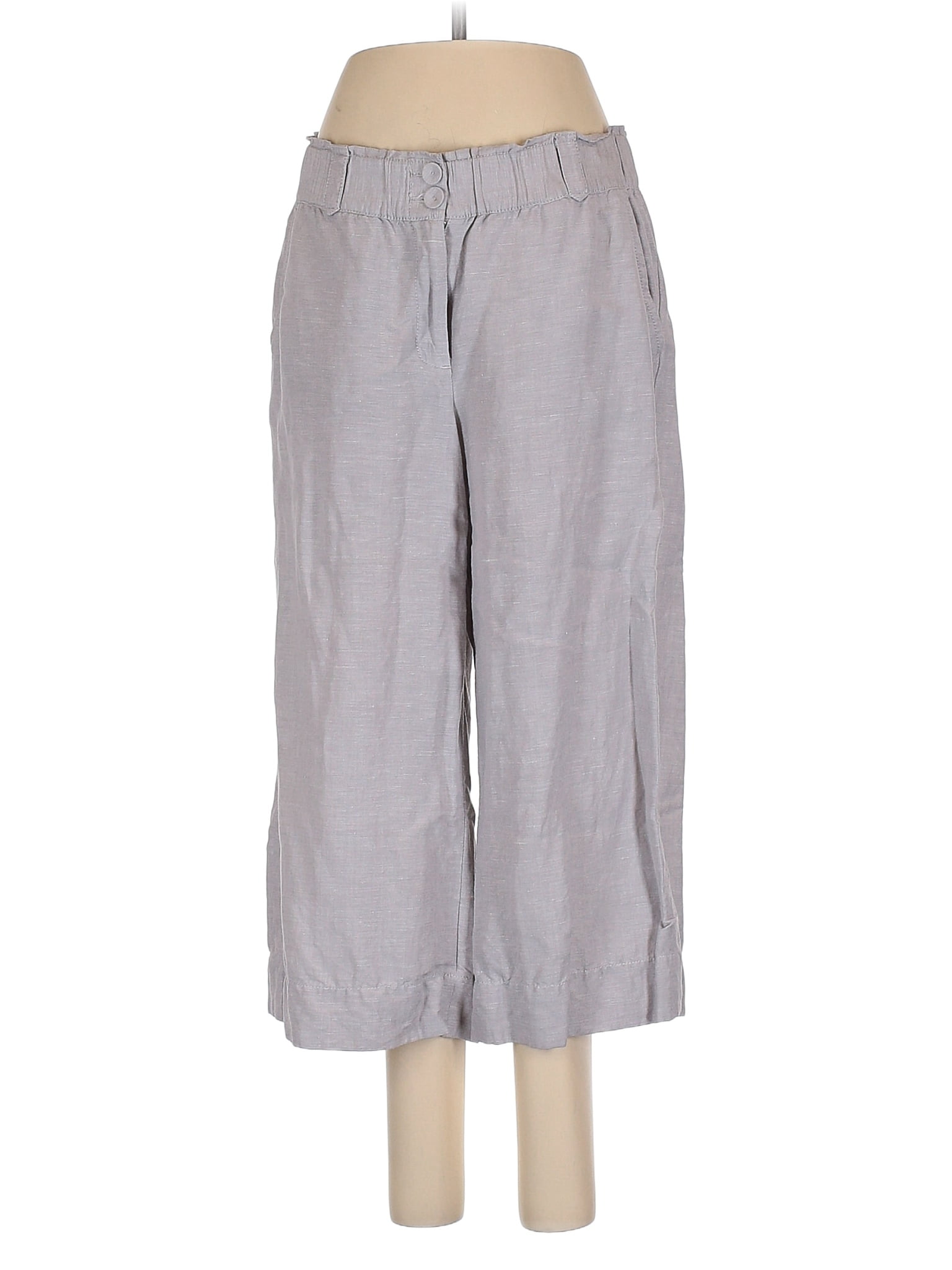 Zozo Gray Linen Pants Size 8 - 89% off | ThredUp