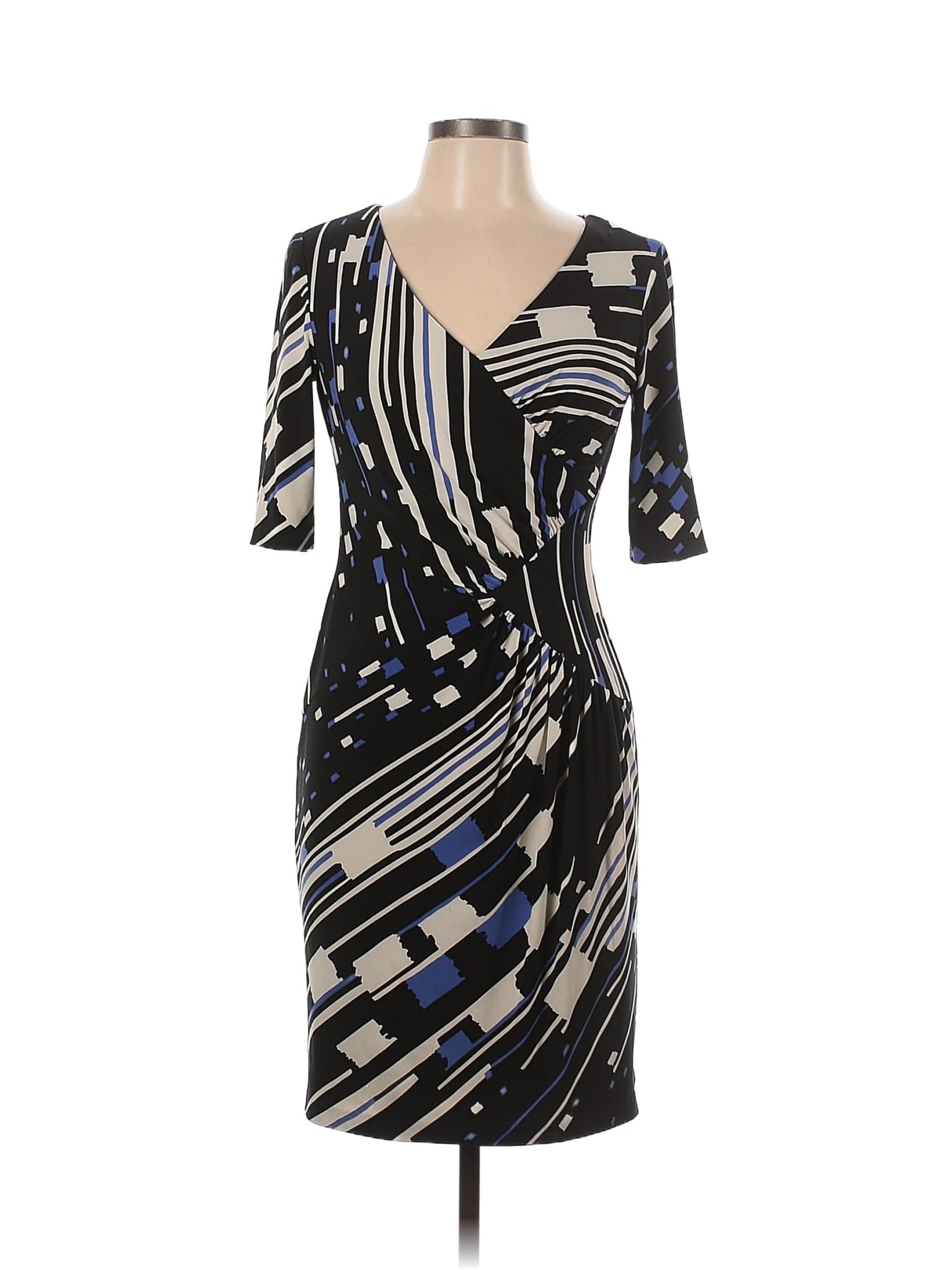 Donna Ricco Graphic Black Casual Dress Size 6 - 93% off | ThredUp