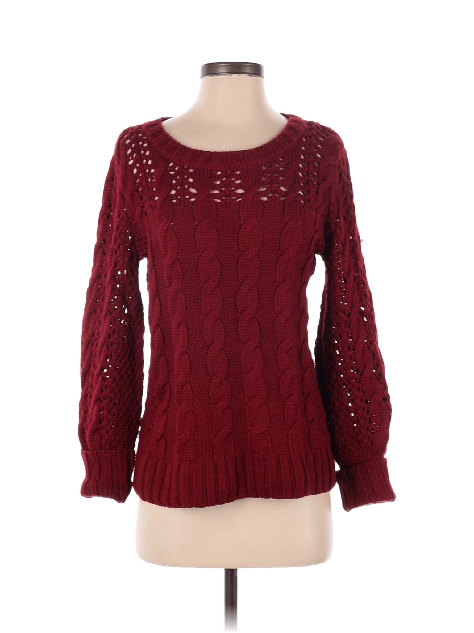 Amour Vert 100% Wool Color Block Red Wool Pullover Sweater Size S - 71% off | ThredUp