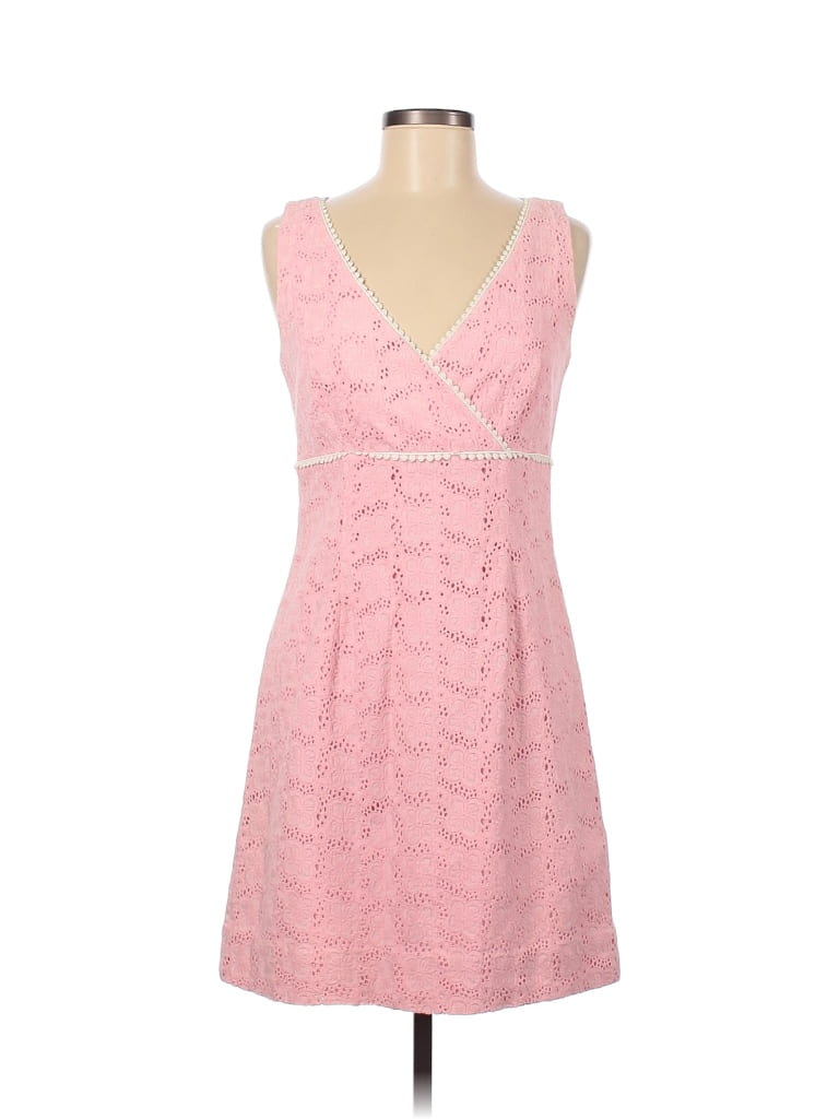 Lilly Pulitzer 100 Cotton Pink Casual Dress Size 6 69 Off Thredup