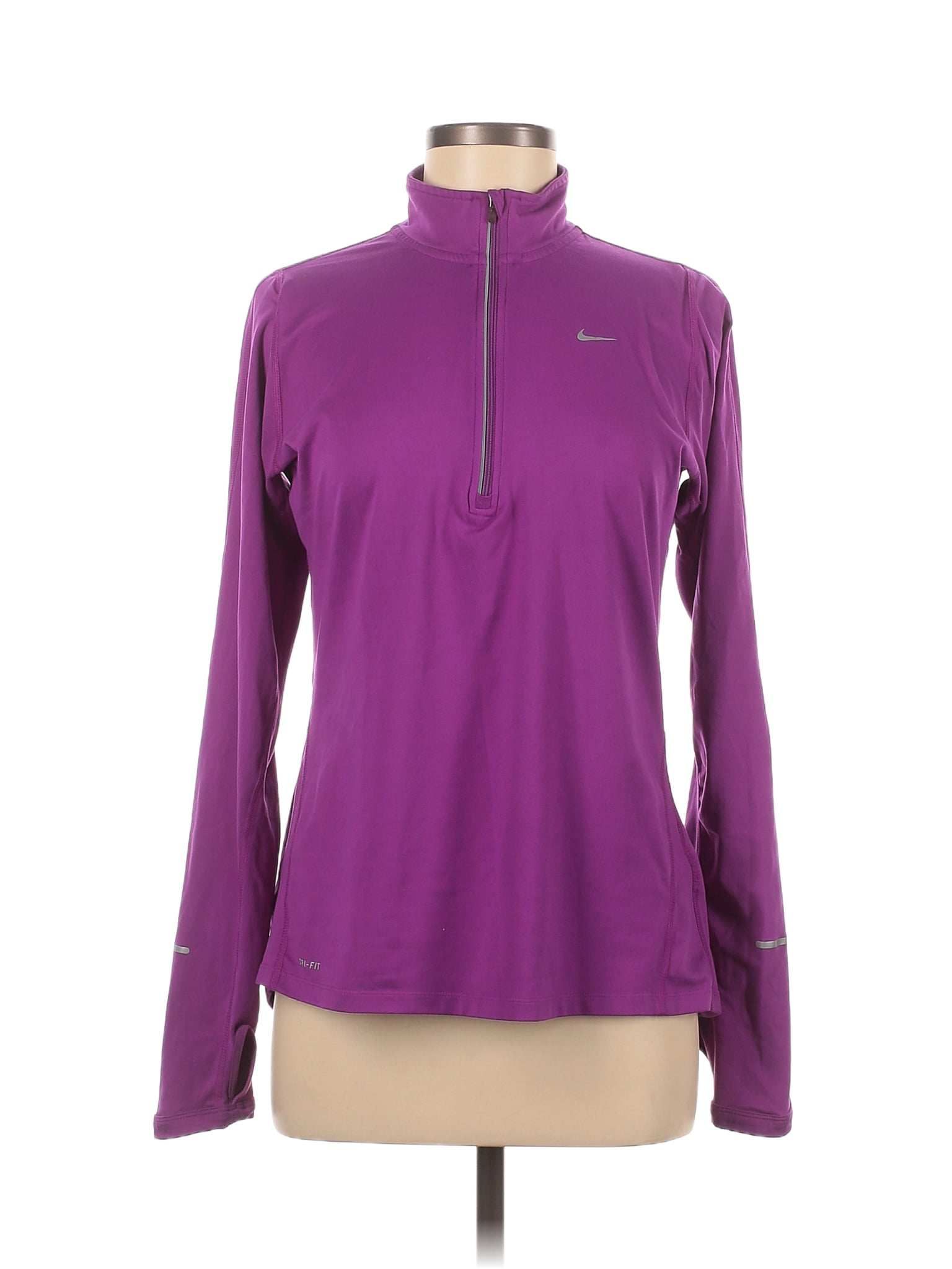 Nike Solid Purple Track Jacket Size M - 70% off | thredUP