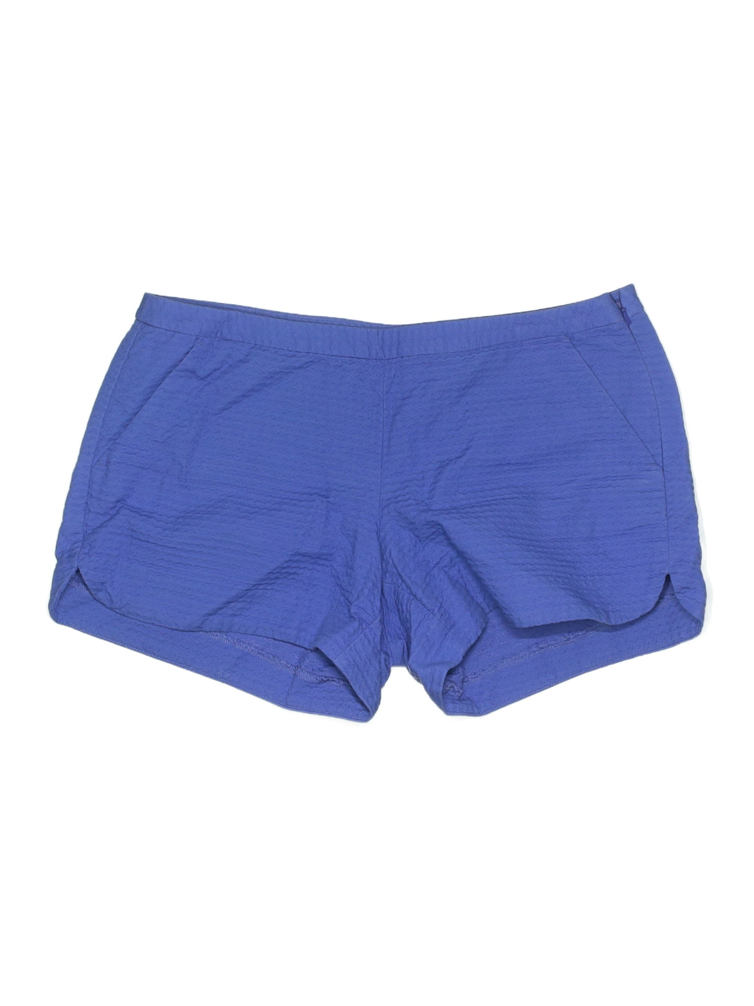 Lilly Pulitzer 100 Cotton Solid Blue Shorts Size 4 73 Off Thredup