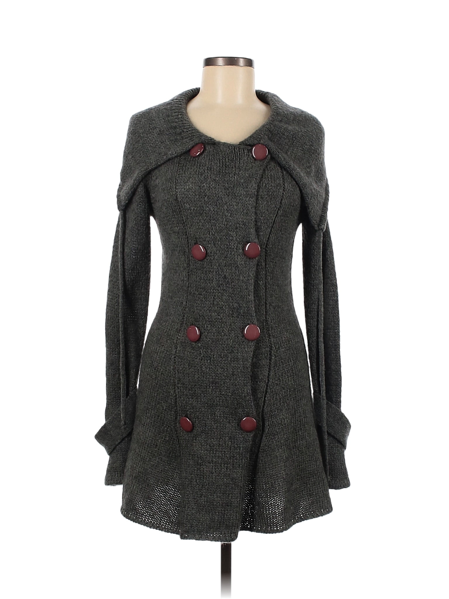 Cartise Solid Gray Cardigan Size M - 84% off | thredUP