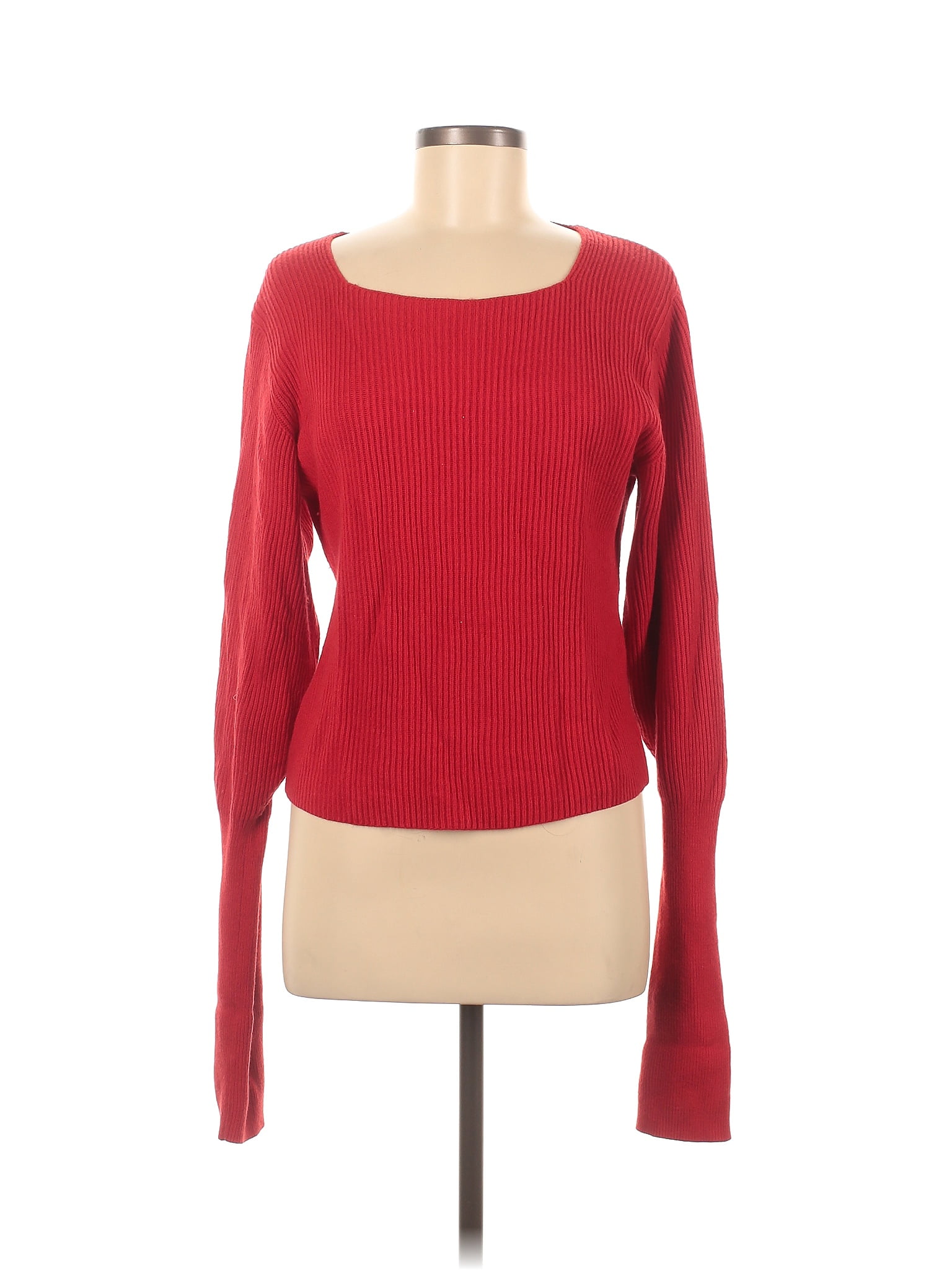 The Kooples Color Block Solid Red Pullover Sweater Size Xs 1 89