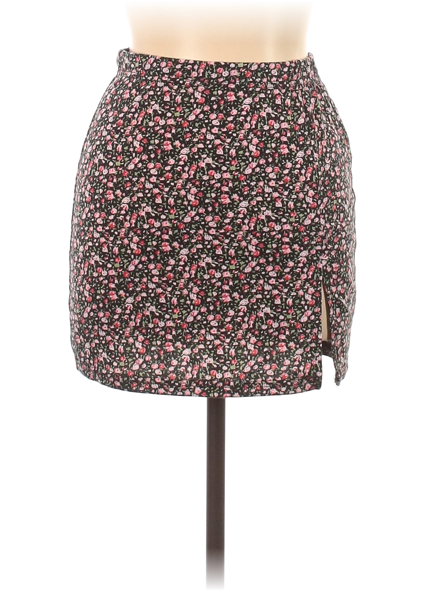 Shein Floral Multi Color Black Casual Skirt Size M 66 Off Thredup