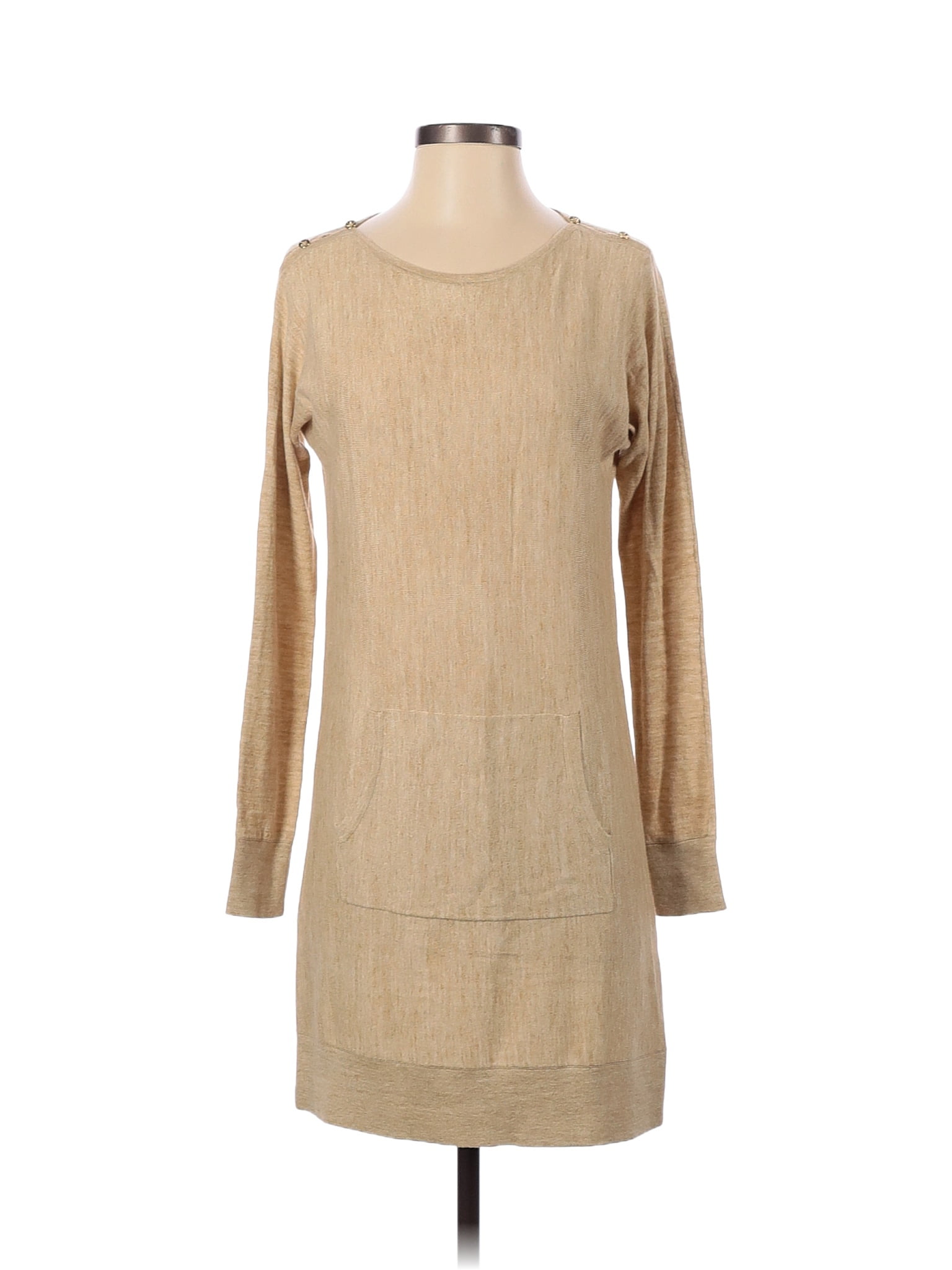Lilly Pulitzer Solid Colored Tan Casual Dress Size Xxs 75 Off Thredup