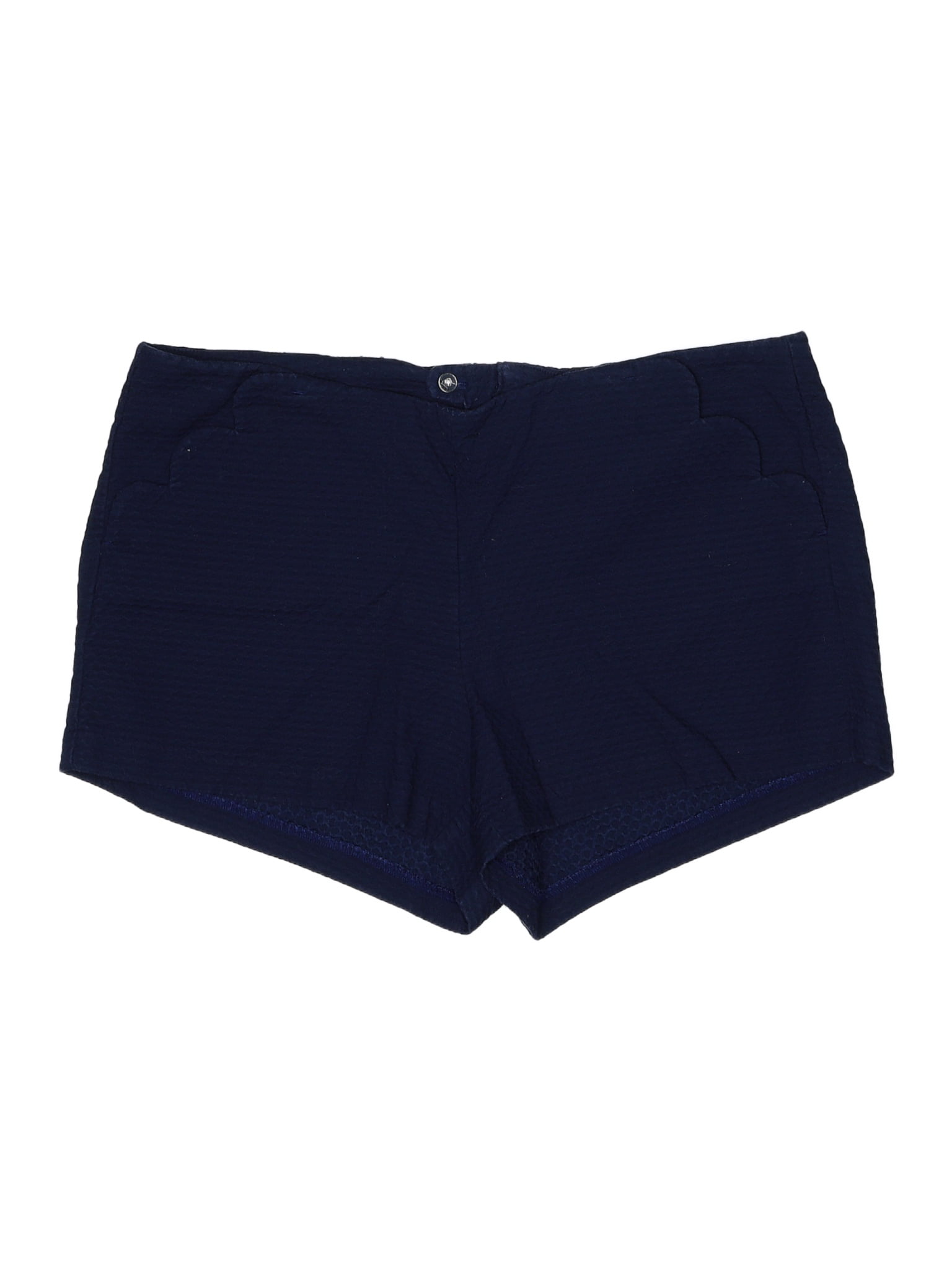 Lilly Pulitzer 100 Cotton Solid Blue Shorts Size 8 73 Off Thredup