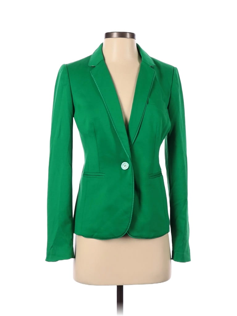 The Limited Solid Green Blazer Size Xs 78 Off Thredup