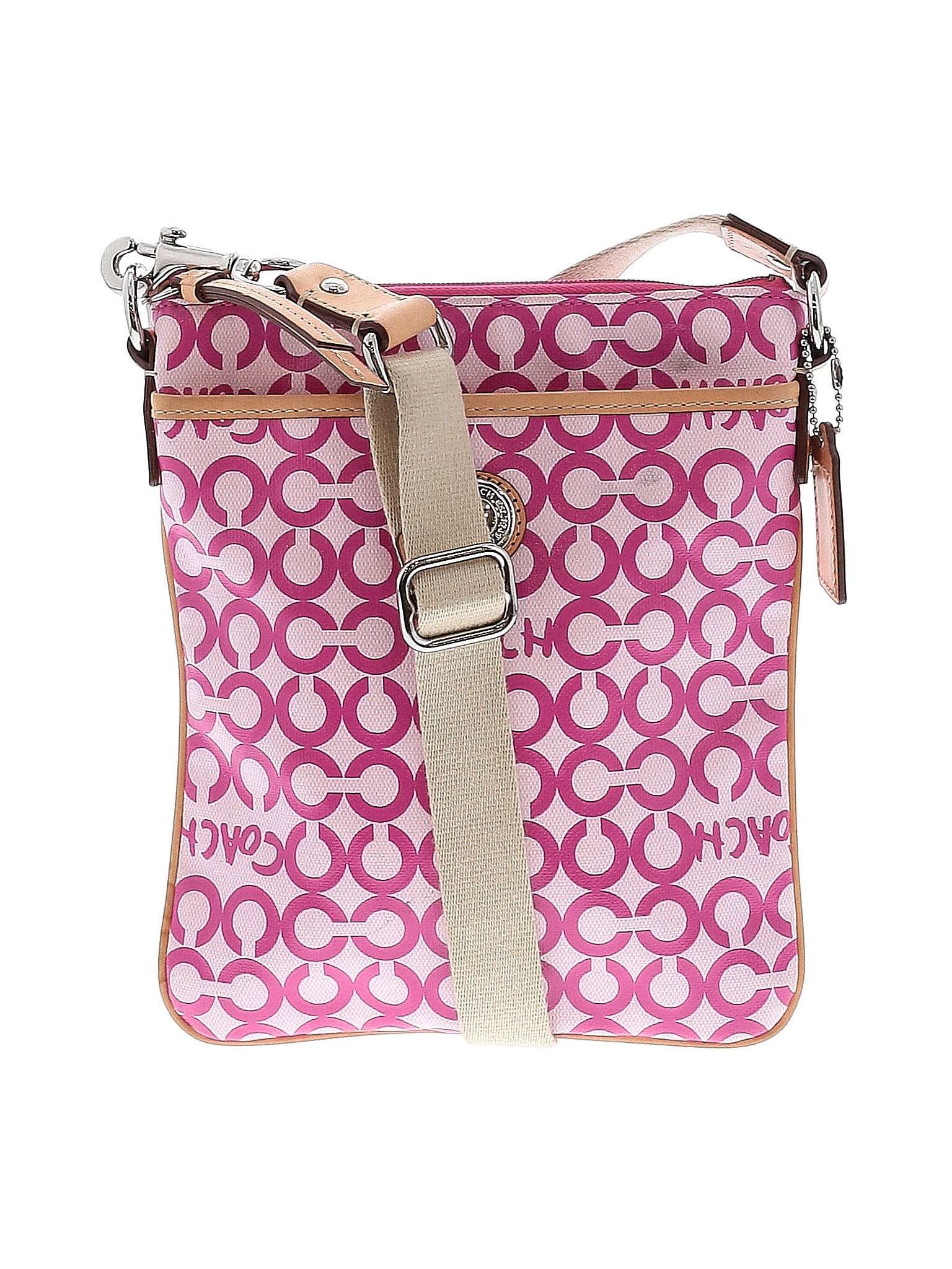 Coach Color Block Pink Crossbody Bag One Size - 74% off | thredUP